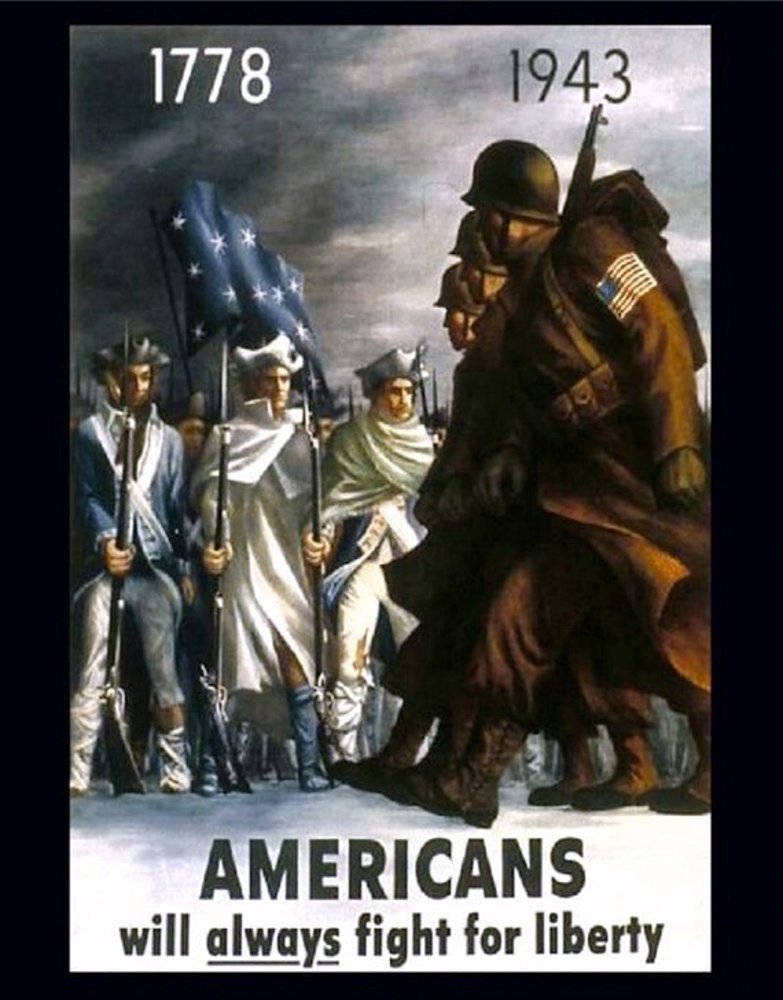 Americans Will Always Fight Always Win. 1778-1943 WWII Era - Etsy