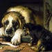 Sir Edward Lanseer, Doubtful Crumbs, 1858, Dog, Puppy, Canine Art Print ...