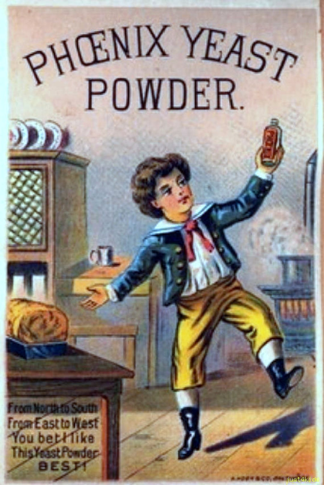 Phoenix Yeast Powder, Vintage Baking Powder Advertisement, 8x10" Poster ...