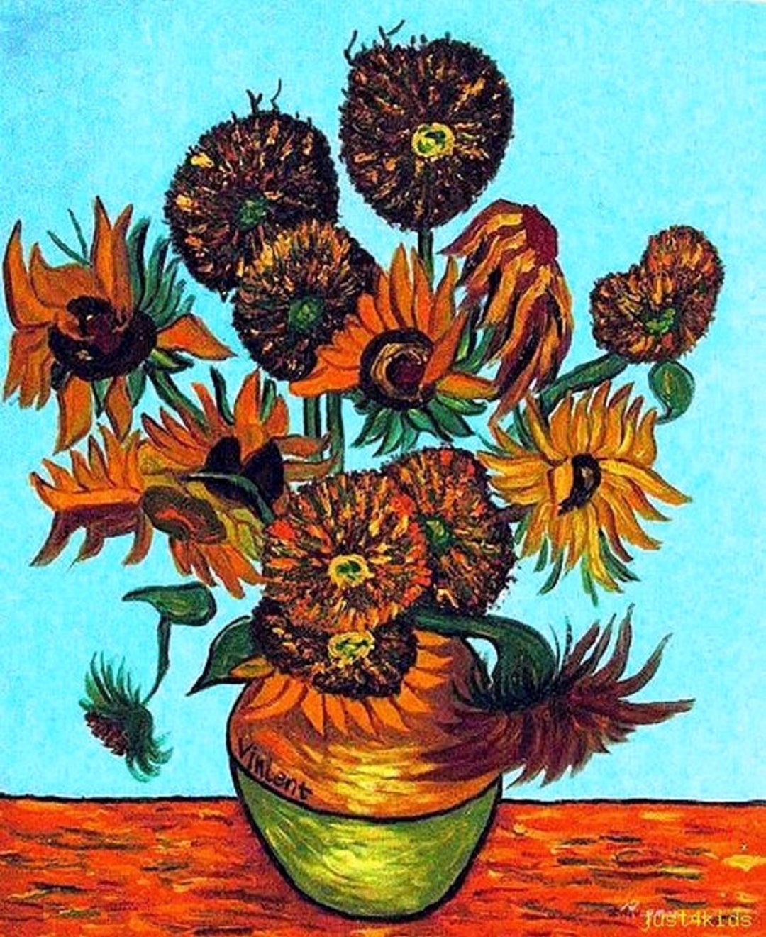 Vincent Van Gogh, Sunflowers in Vase, 1888, Still Life, Plant, Blooms ...