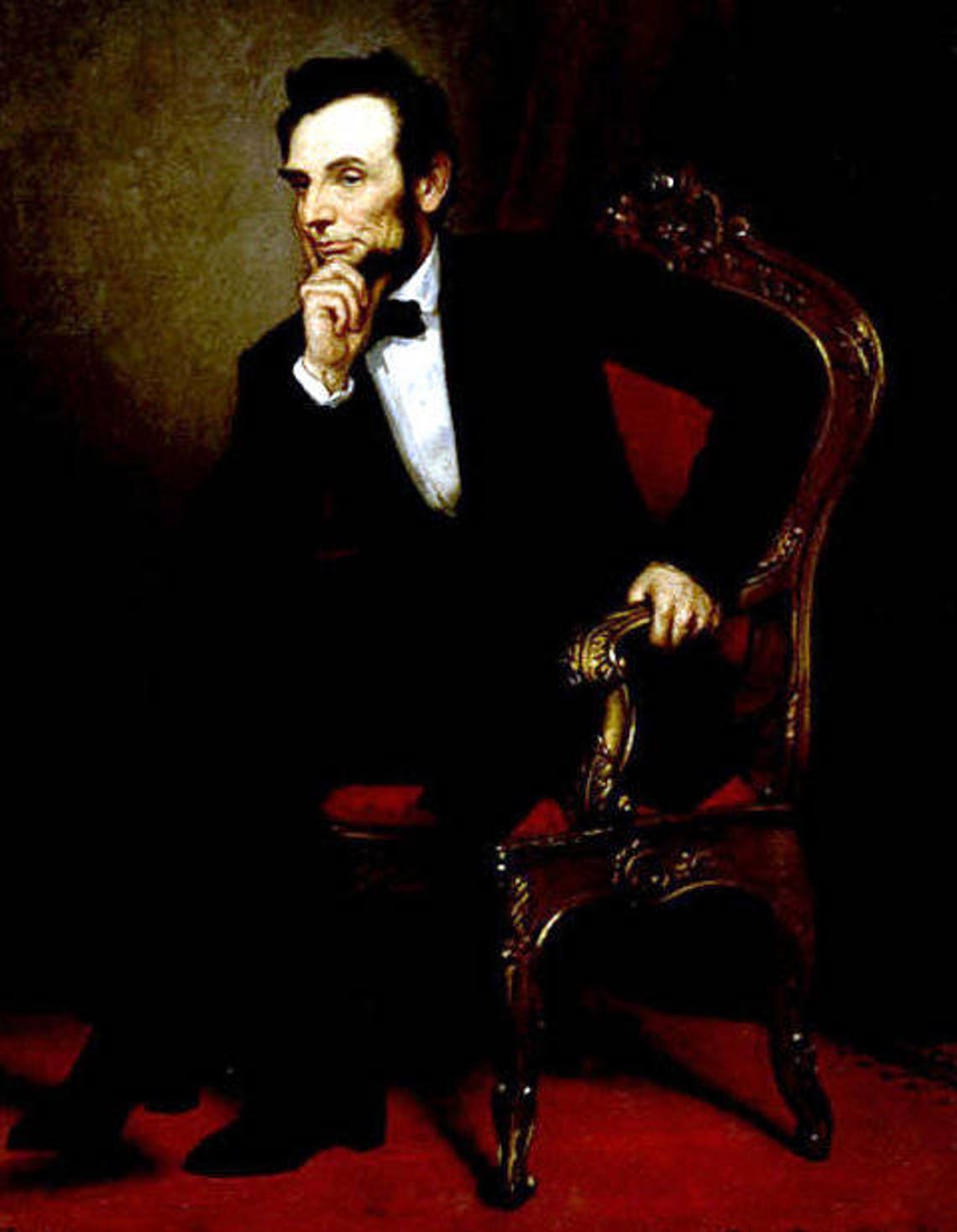 Portrait of Abe Lincoln President by Healy 1869 US | Etsy