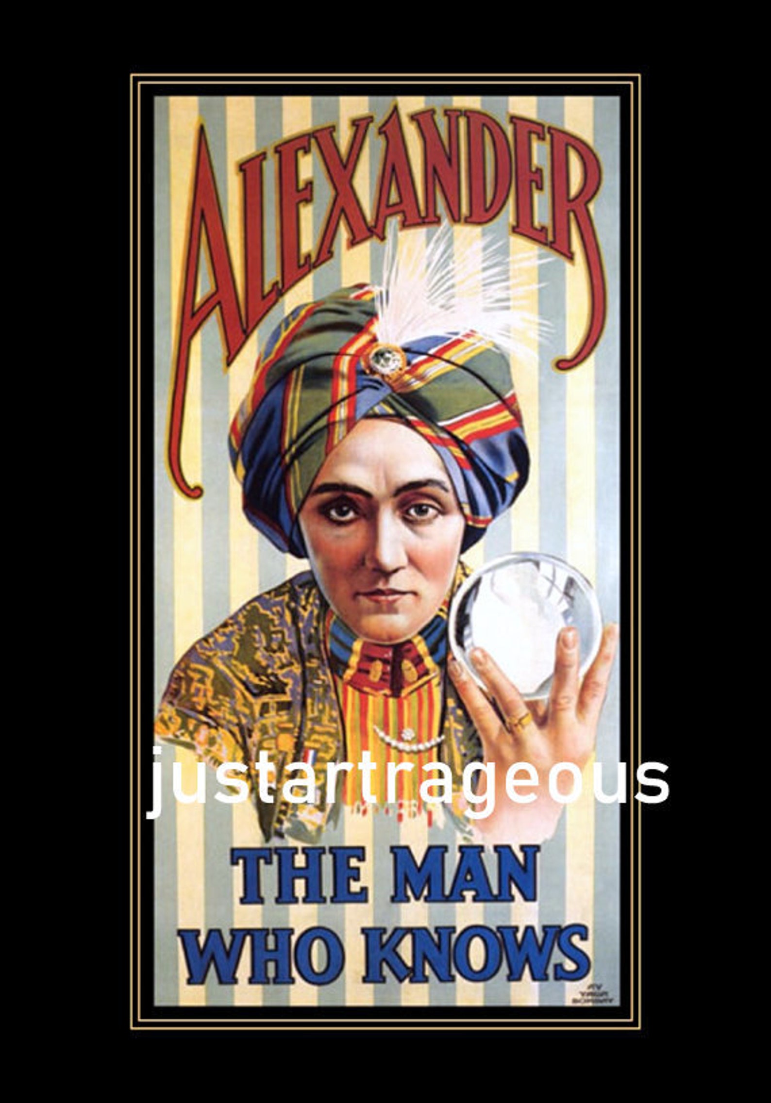 Alexander the Man Who Knows Famous Magicians Crystal Ball - Etsy
