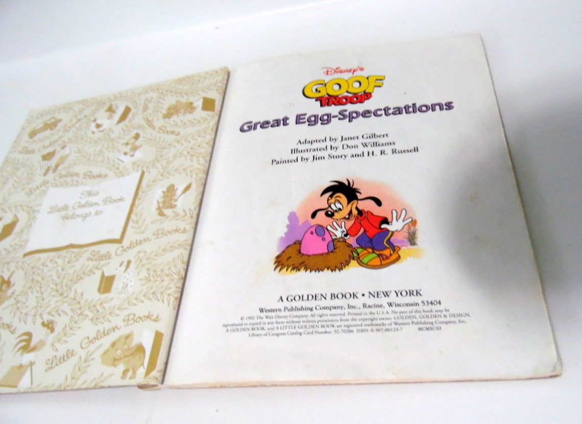 Little Golden Book Goof Troop Great Eggspectations. Kids - Etsy