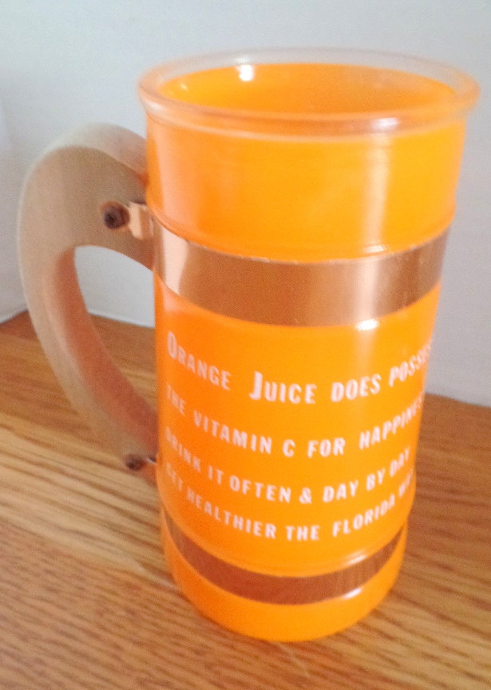 Vintage Orange juice Mug a Souvenir of Florida Orange - Etsy