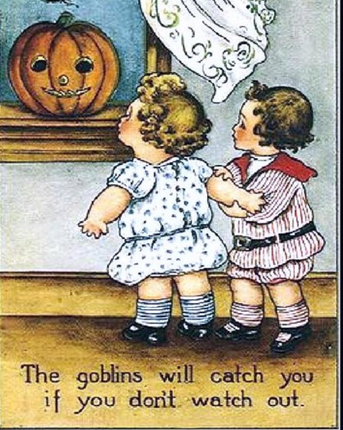 Halloween Goblins Will Get You Little Girls Pumpkins Jack - Etsy
