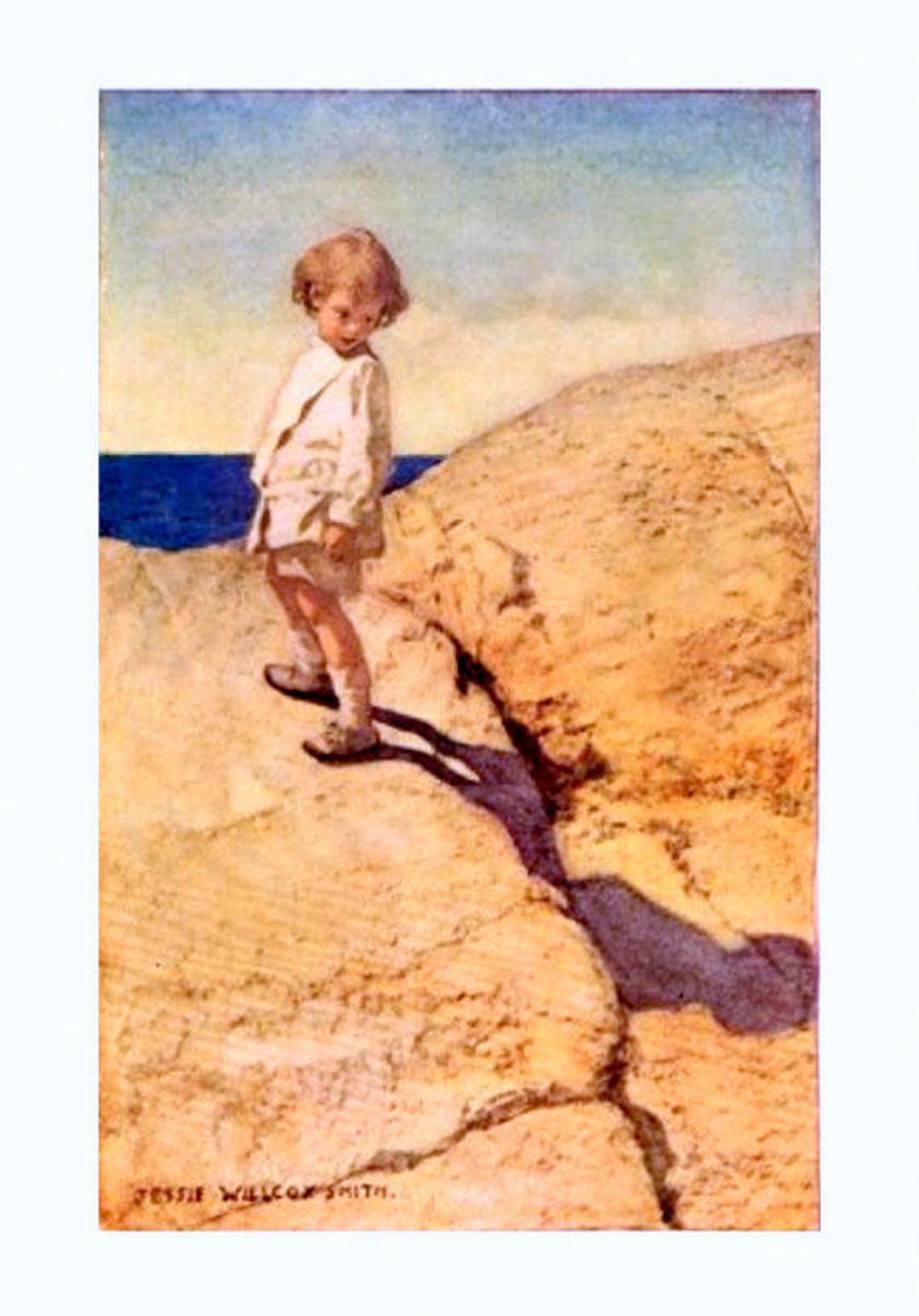 Child Looking at Shadow, My Shadow, Jessie Willcox Smith, Child Garden ...