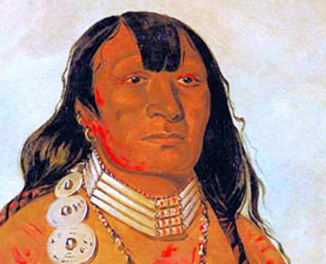 Chief Dohason War Chief of Kiowa 1835 George Calin Indian - Etsy