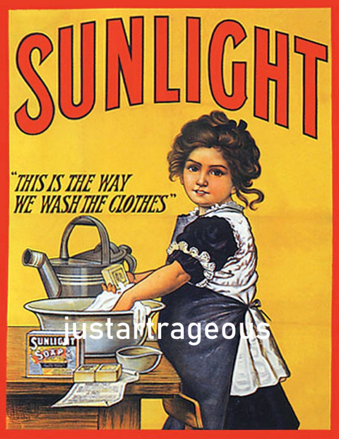 Sunlight Washing Soap, Vinatge Soap Advertisement, Vintage Advertising ...