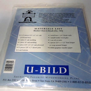 Craft Supplies Patterns U Bild Furniture Pattern Plan 7811 - Etsy