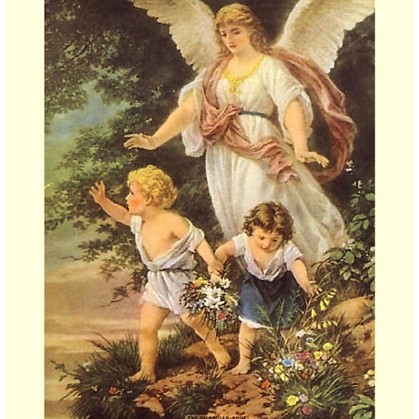 Guardian Angel Print - Etsy