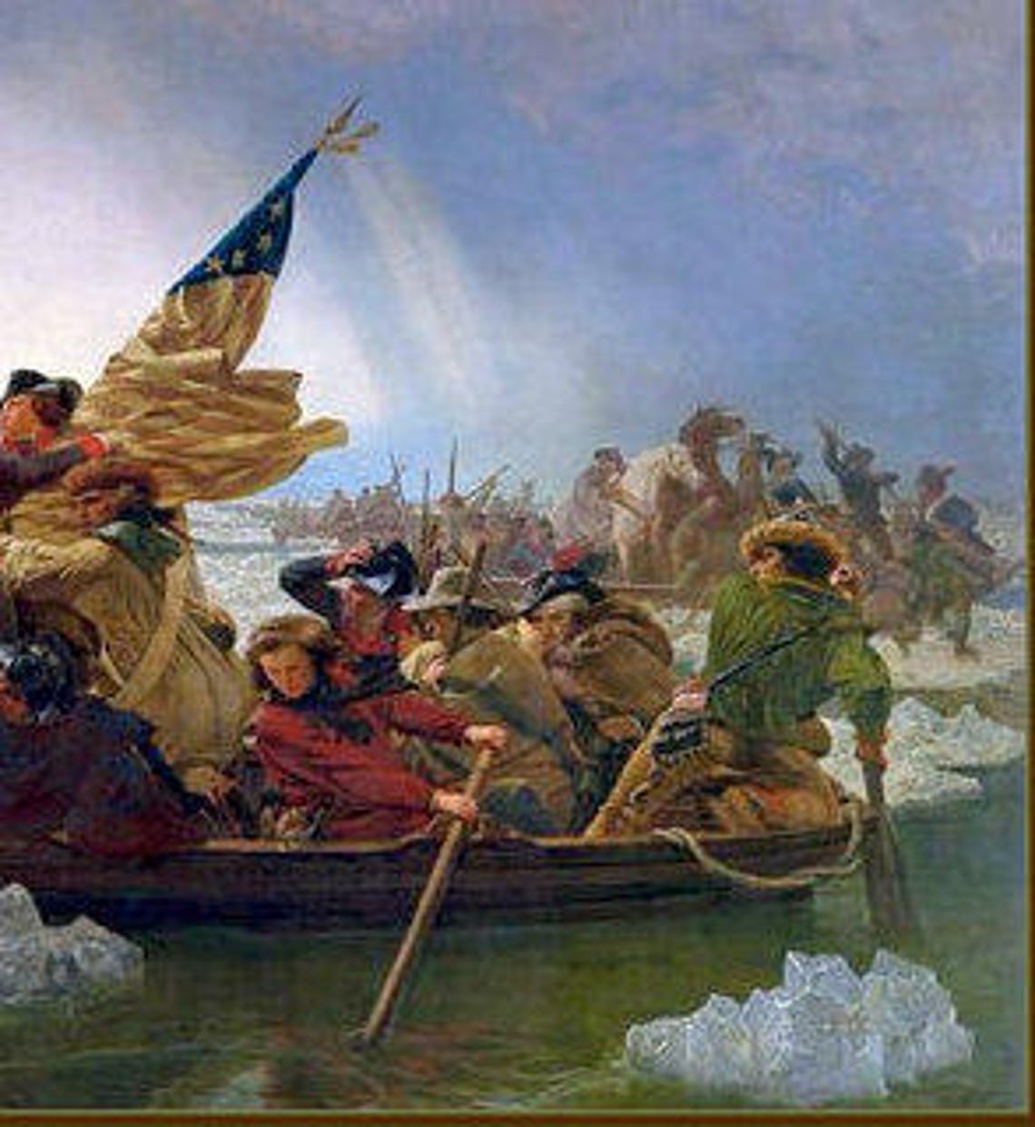 Washington Crossing the Delaware by Emanuel Leutze, 1851, Revolutionary ...