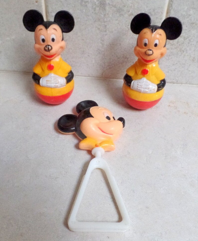 3 Vintage Mickey Mouse Items Mickey Mouse Disney Baby - Etsy
