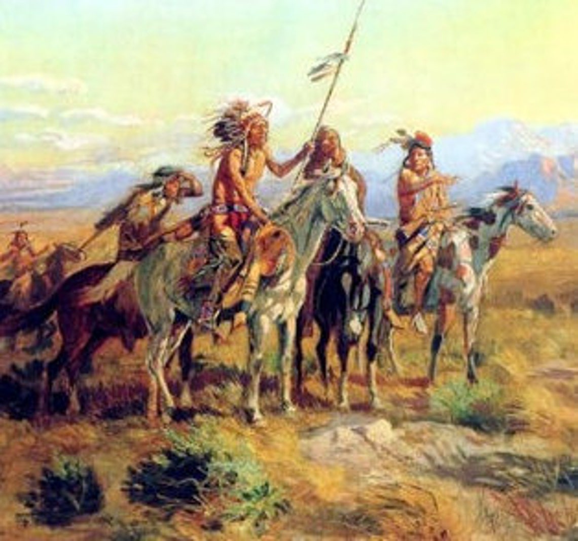 The Scouts Charles M Russell Native American Indian - Etsy
