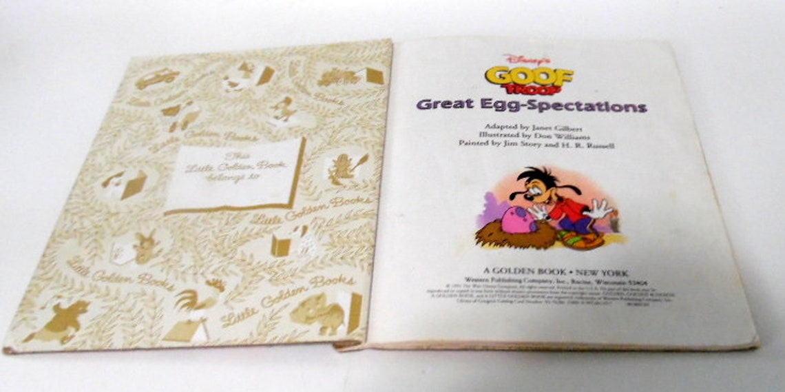 Little Golden Book Goof Troop Great Eggspectations. Kids - Etsy