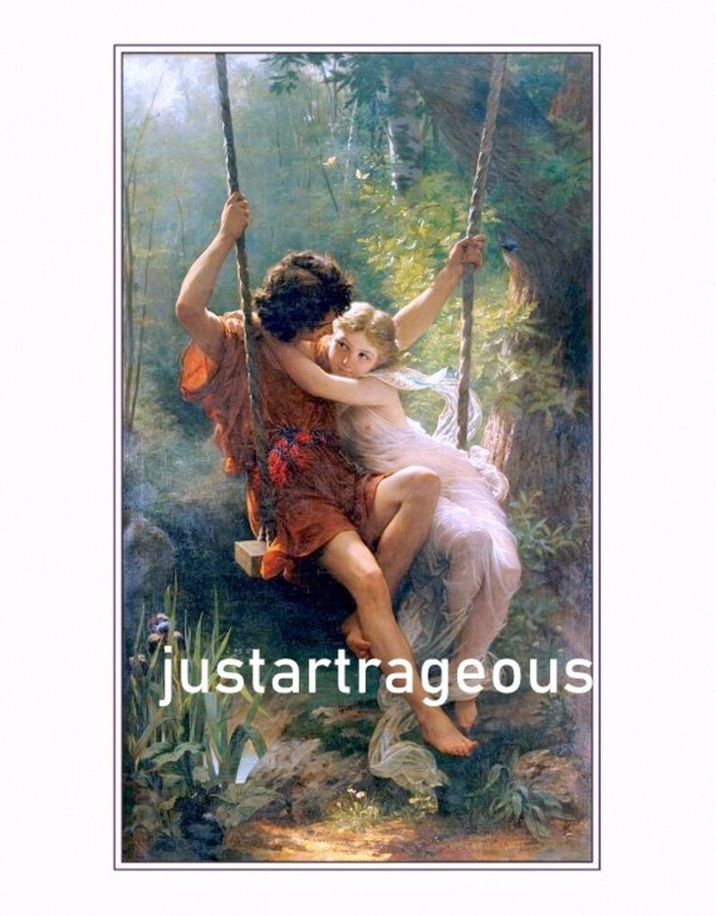Auguste Cot Spring 1873 Young Lovers Romance in Art - Etsy