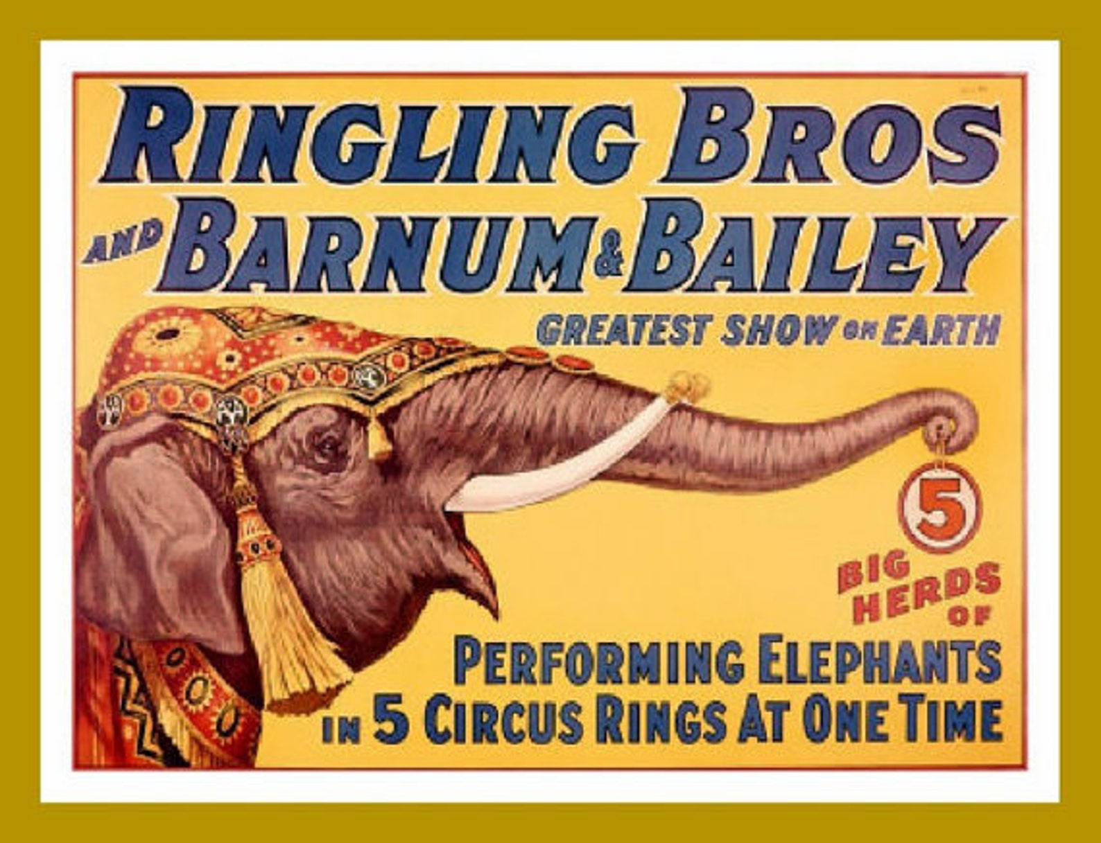 Ringling Brothers, Barnum and Bailey Circus, Performing Elephants ...