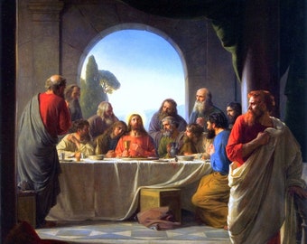 Three Faced Jesus Art Print Trifacial Trinity Triple Jesus - Etsy