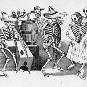 FANDANGO by Posada Dia Muertos Skeleton Late 1800s Day of - Etsy