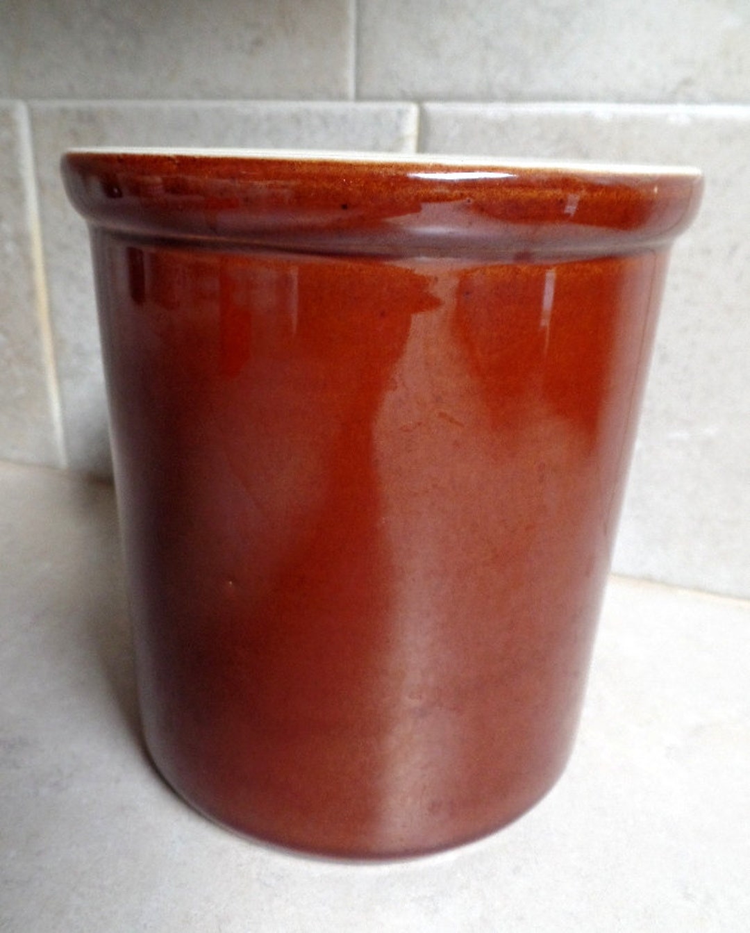 Vintage Brown Glaze Crock by Hall China Co. 301 Good - Etsy Australia