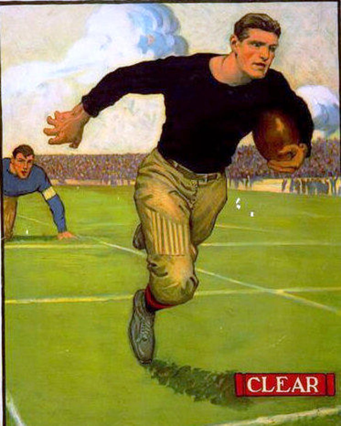 Football Vintage Sports Athletics Poster 1883 Vintage | Etsy