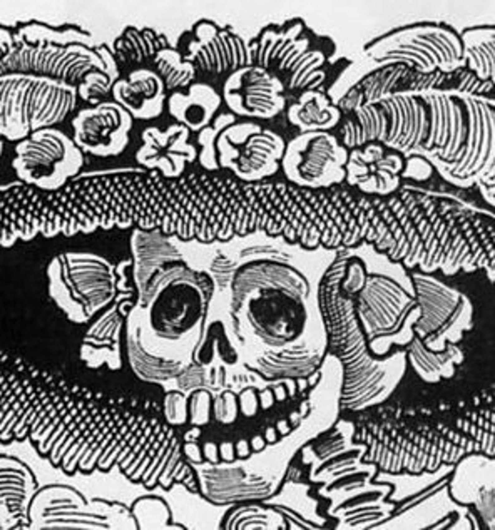 Katrina, Skull Skeleton Lady by Jose Guadalupe Posada Late 1800s. Day ...