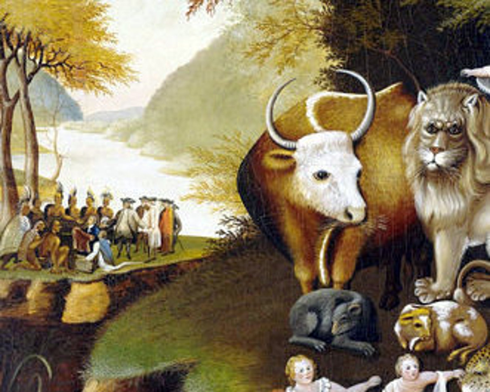 Edward Hicks Peaceful Kingdom Animal Art 1834 Wildlife - Etsy