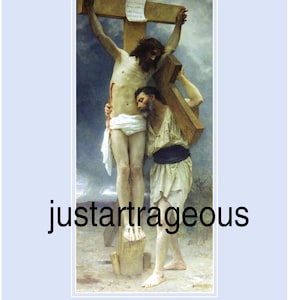 William Adolphe Bouguereau, Compassion, Jesus on the Cross, Religious ...