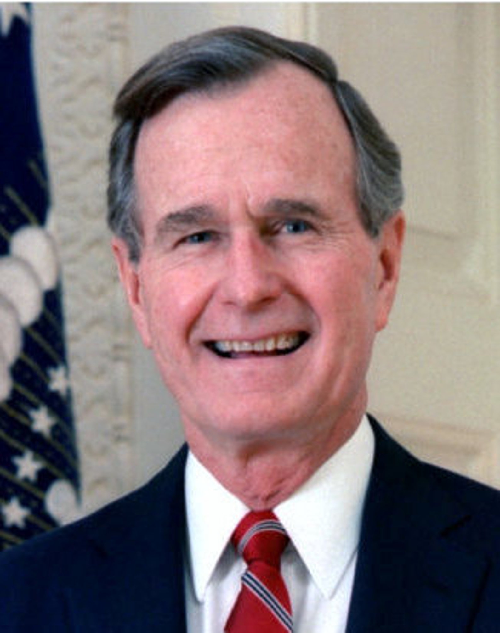Portrait of George HW Bush 41st President of the US. American - Etsy