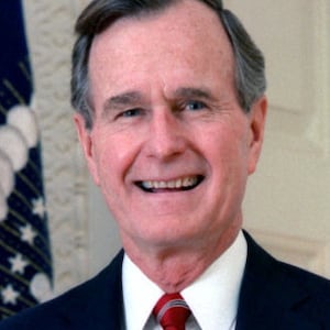 Portrait of George HW Bush, 41st President of the US. American ...