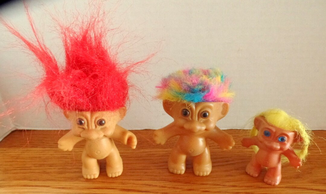 3 Small Trolls, From the 80s and 90s. the 2 Larger Ones Are by Russ ...