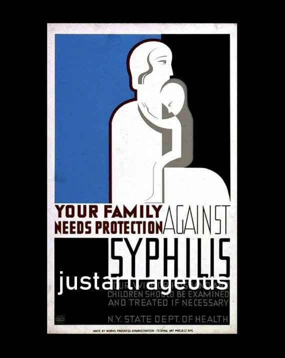 Vintage Health & Safety Poster. 1940s. Your Family Needs Protection ...