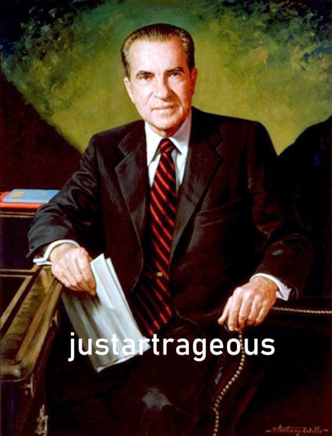 Portrait of Richard Nixon, 1984, 37th President, Us Senator, Vice ...