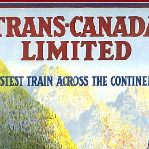 Vintage Travel Poster, Canadian Pacific Railways, Transportation ...