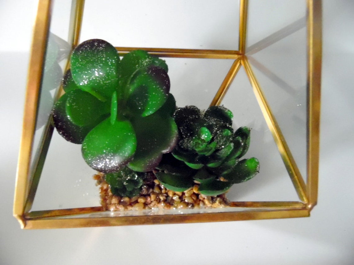 Leaded Glass Tipe Teepee Style Dresser Box Terrarium - Etsy