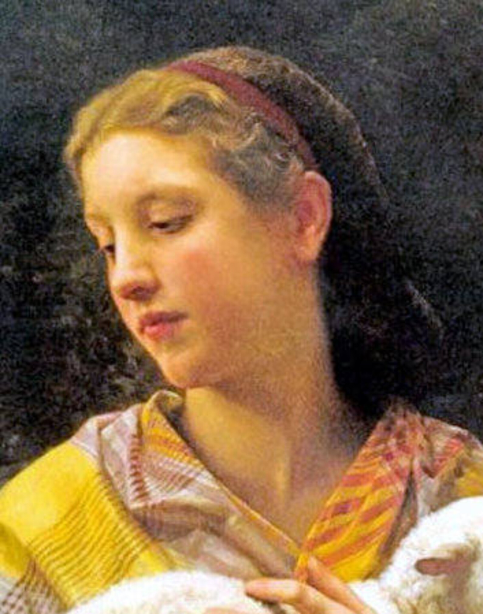 Innocence Shepherdess With New Lamb Farm Animals Religios | Etsy