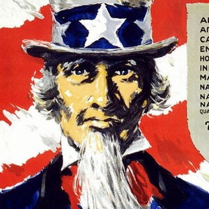 Uncle Sam Wants You to Volunteer. WWII Enlistment Poster, Recruitment ...