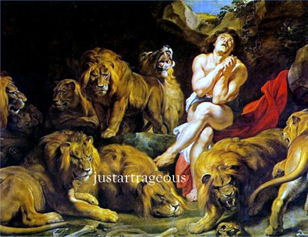 Daniel in the Lions Den, 1600s, Peter Paul Rubens, Bible Story, Prayer ...