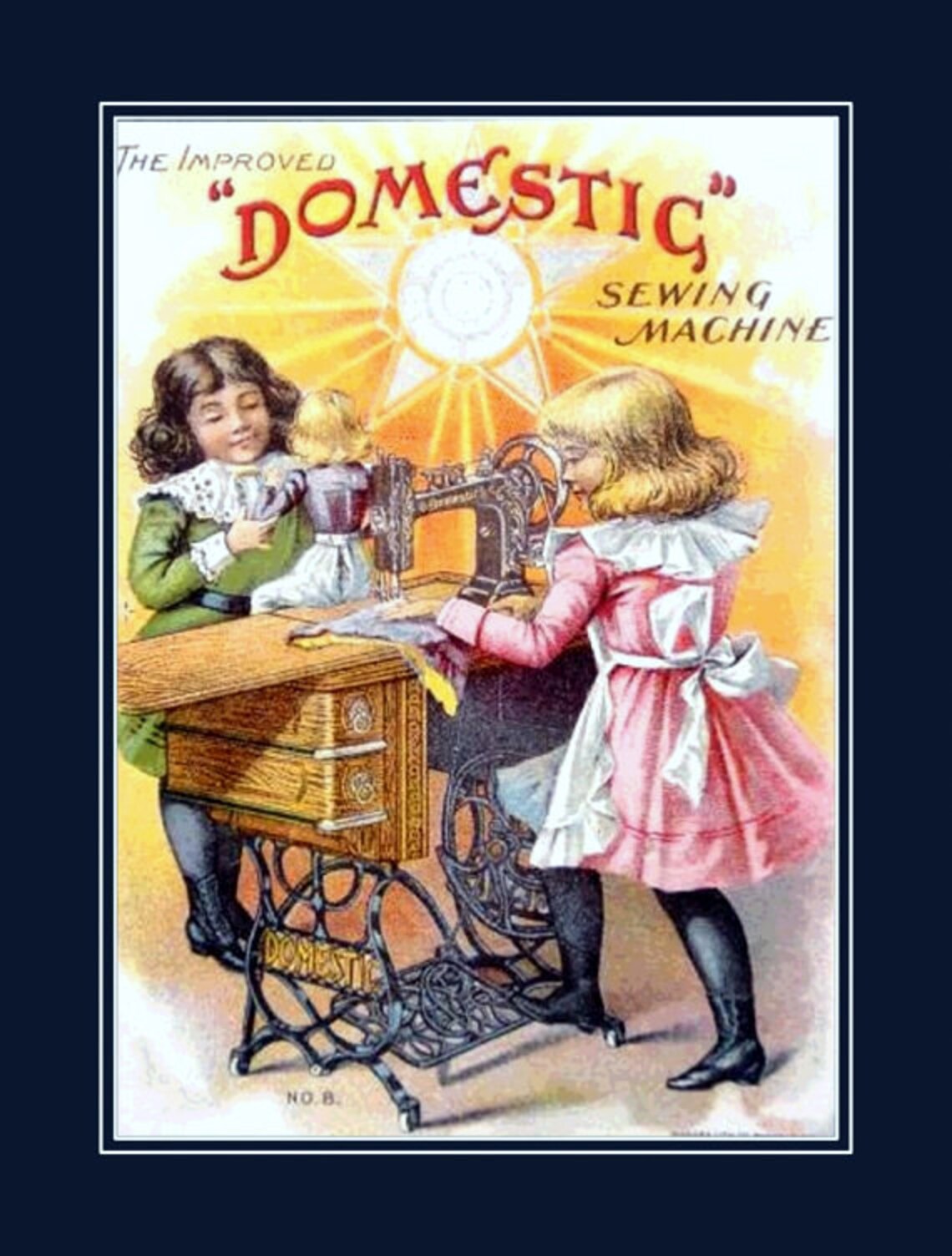 Domestic Sewing Machines Advertisement Early 1900s Girls - Etsy