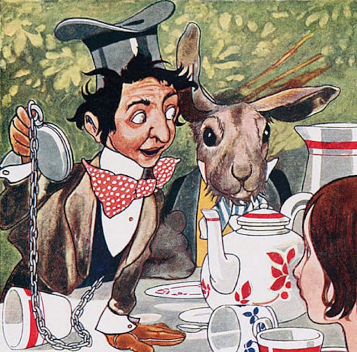 Alice's Adventures in Wonderland Mad Hatter Rabbit - Etsy