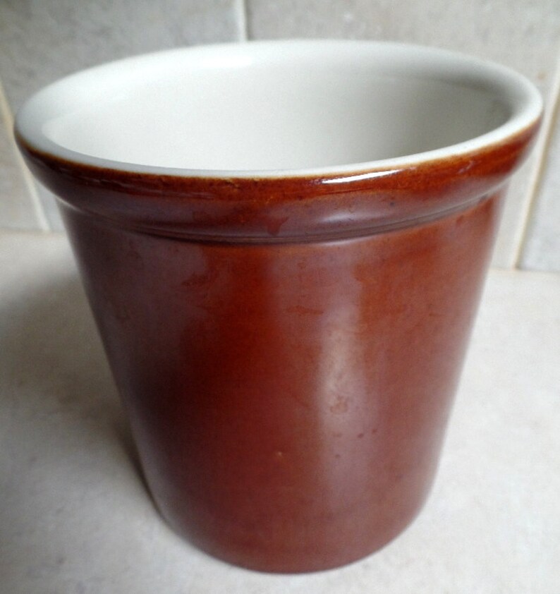Vintage Brown Glaze Crock by Hall China Co. 301 Good - Etsy