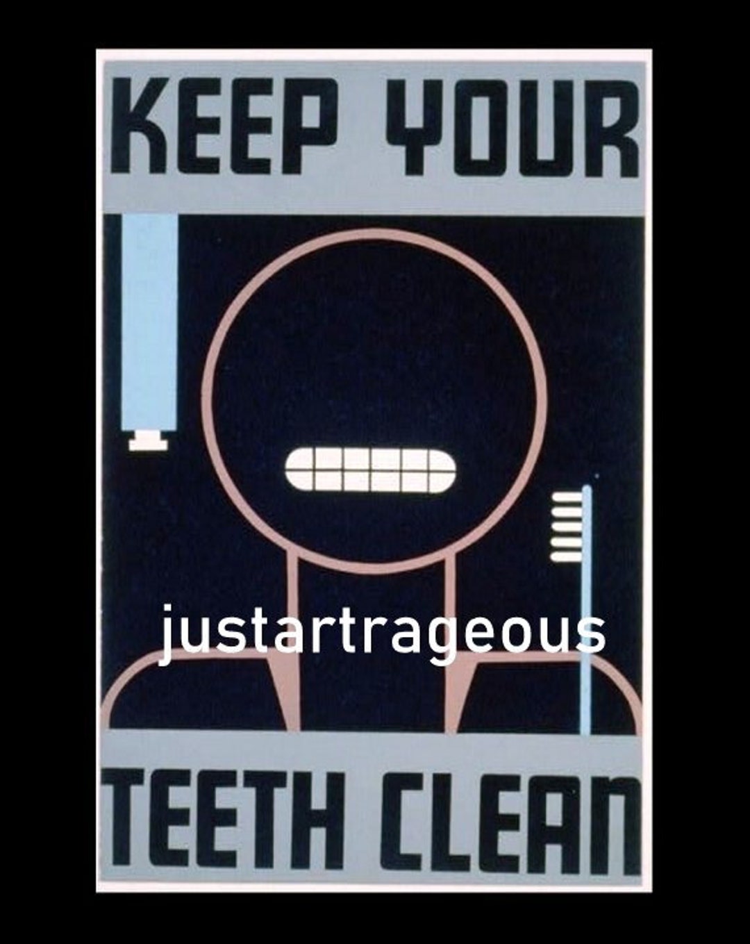 Keep Your Teeth Clean, Good Oral Hygiene, Toothbrush, 1938, WPA Health ...