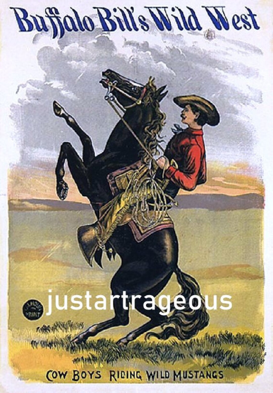 Wild West, Western, Cowboy Art, Western Art Print, Rodeo Art, Wall ...