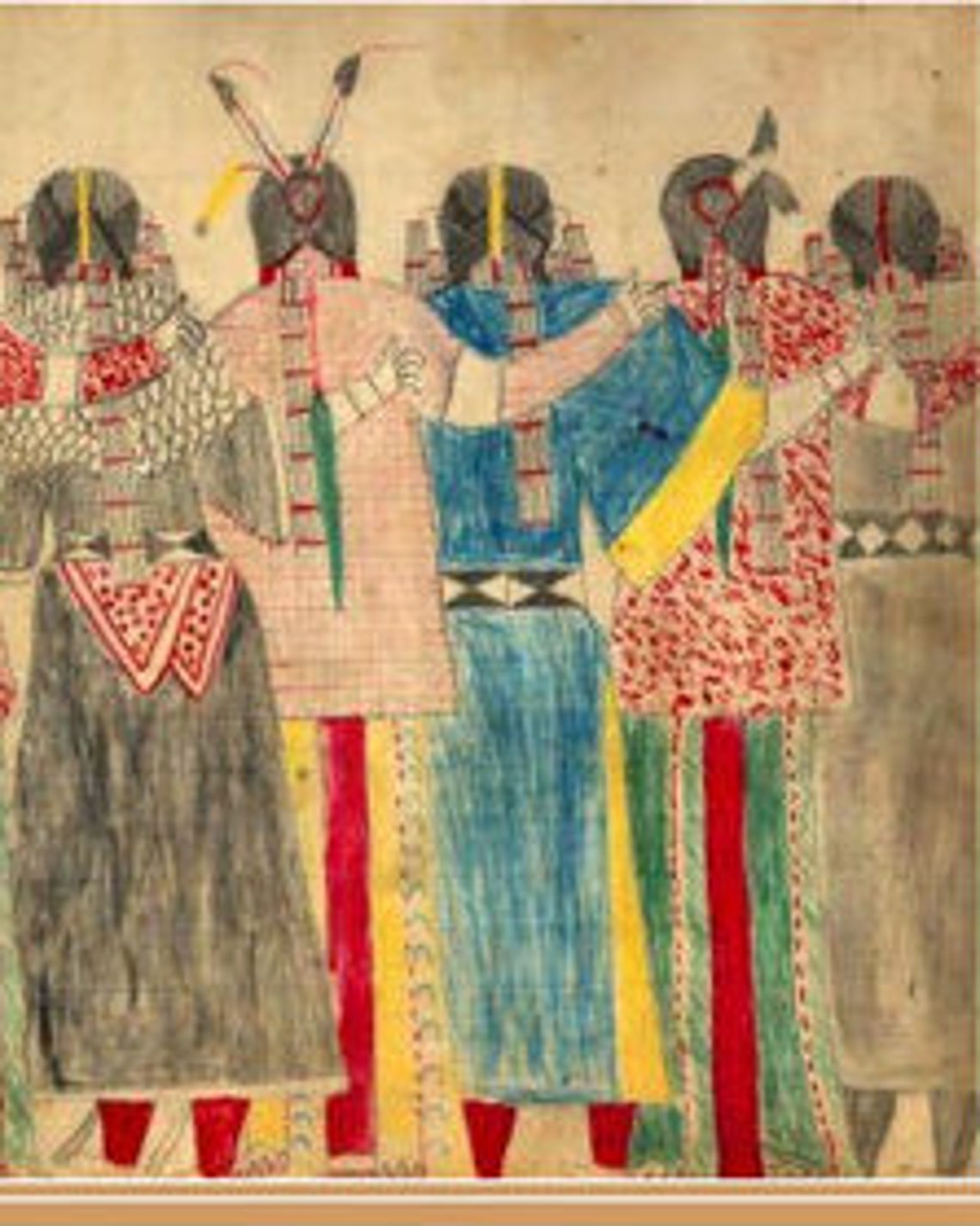 Lakota Dancers 1881 Black Hawk Sans Arc Lakota Ledger - Etsy