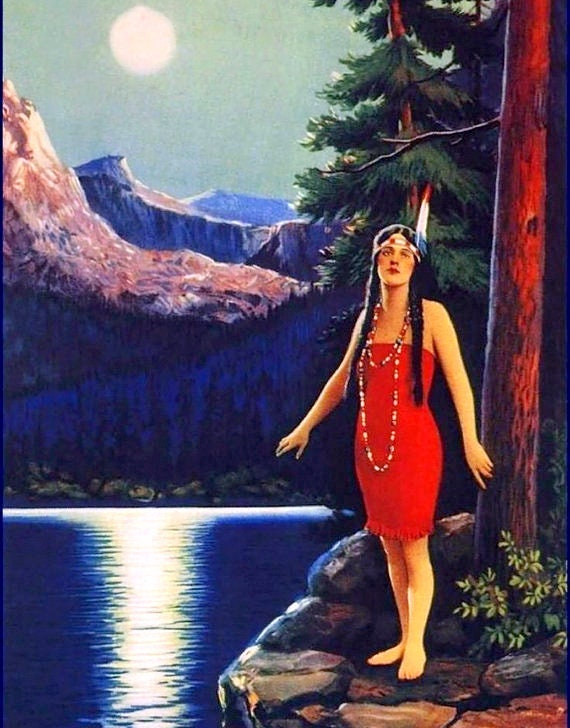 Native American Lovers Paintings