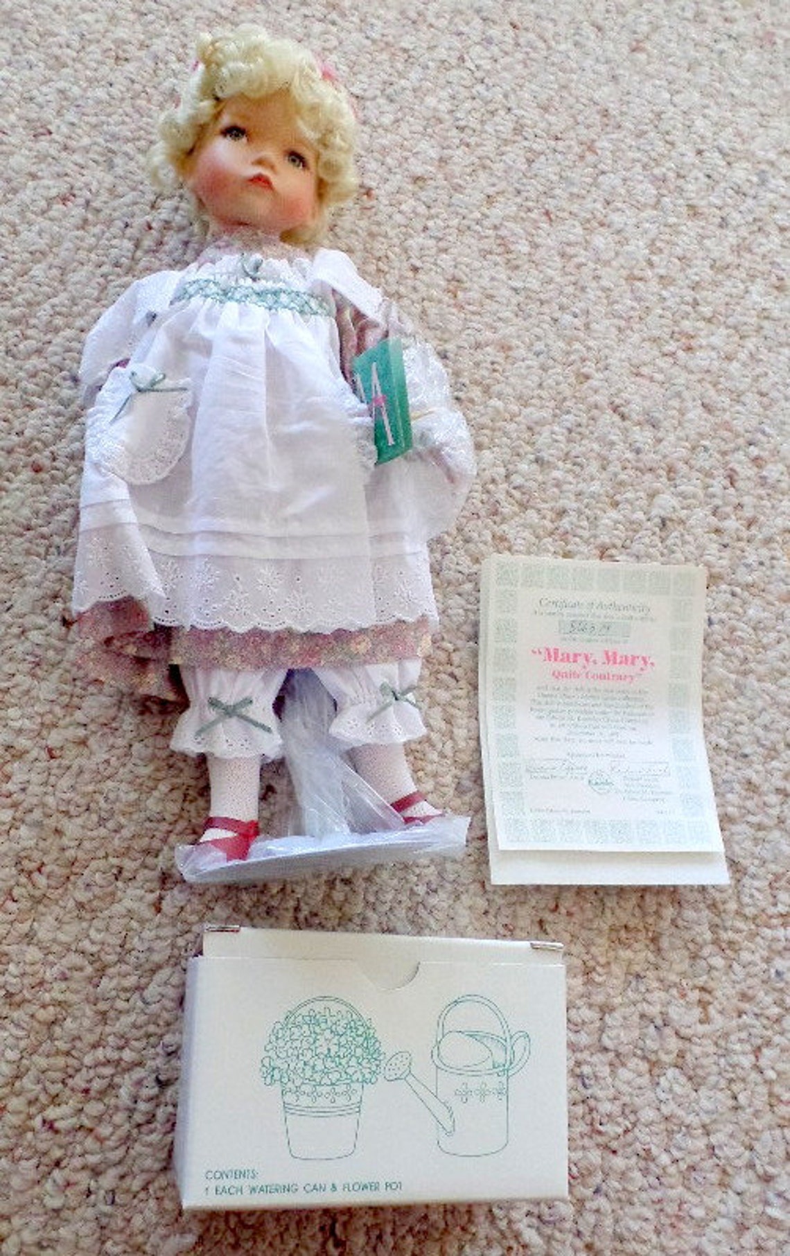 1990 Edwin M Knowles Porcelain Doll Mother Goose Collection. | Etsy