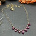 Ruby Multi Stone Necklace - Etsy