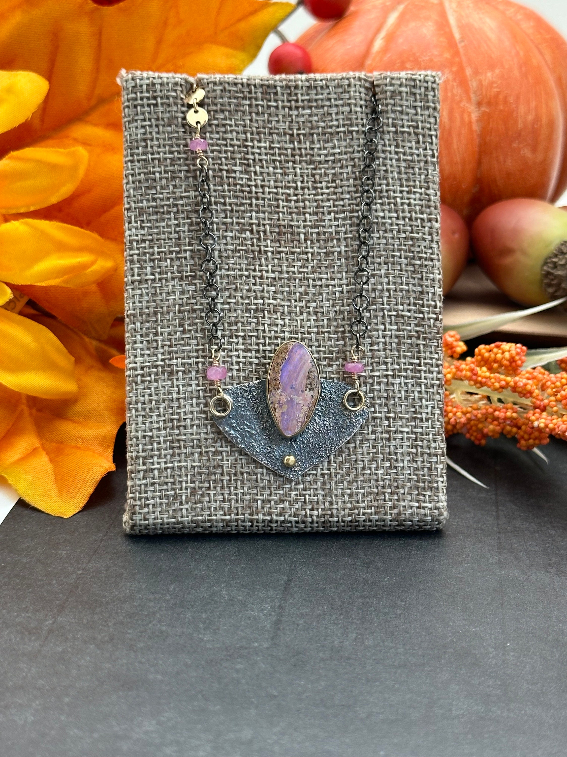 Australian Pipe Opal Ancient Ruins Necklace - Etsy