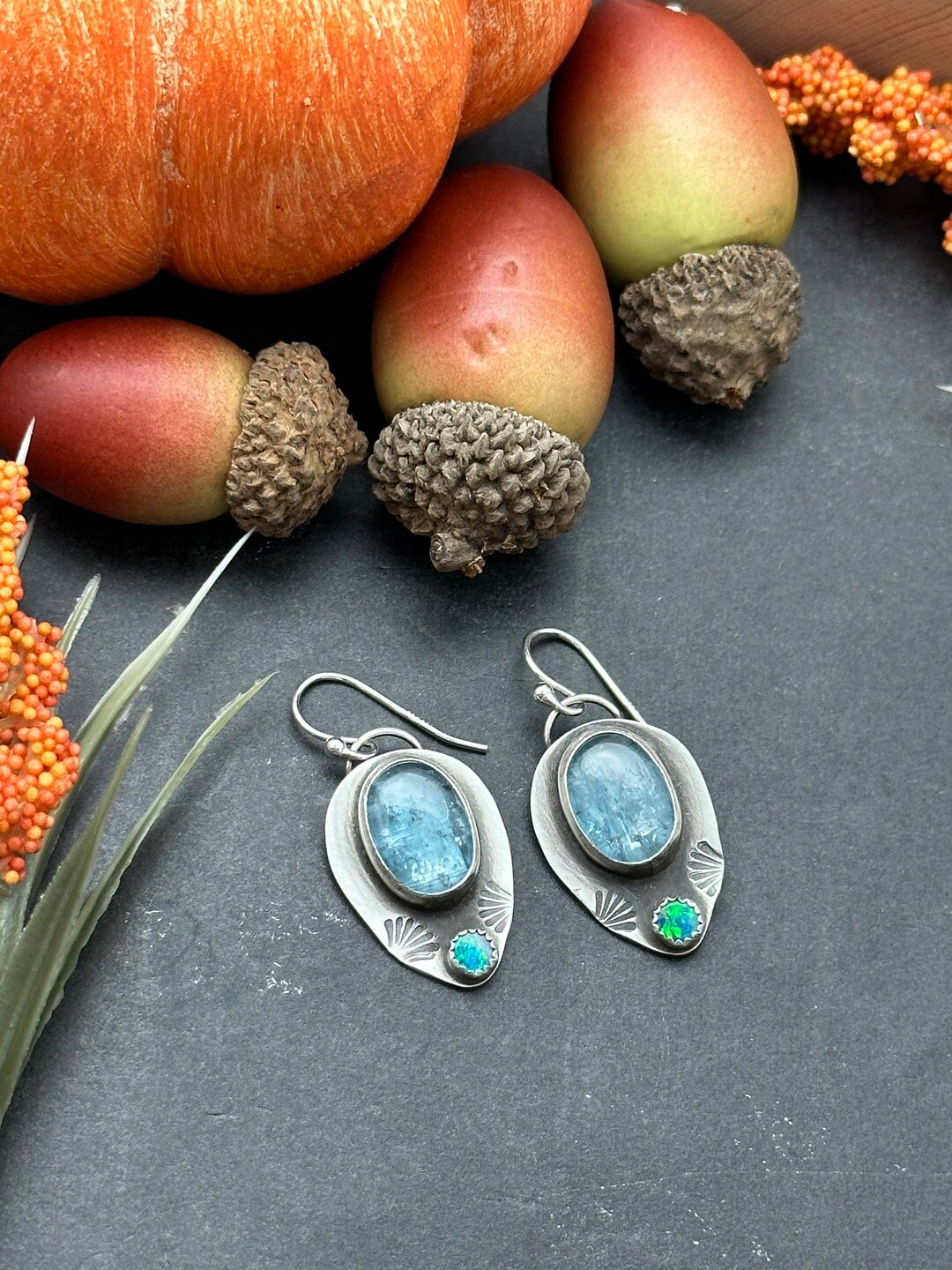 Ice Blue Kyanite Artisan Earrings - Etsy