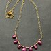 Ruby Multi Stone Necklace - Etsy