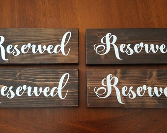 Reserved row sign | Etsy